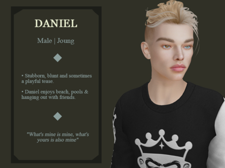 Second Life Marketplace - [CRUdelitas] - Daniel Shape (LeLUTKA Devon Head)